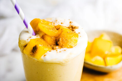 Creamy Mango Smoothie (Vegan) - Barrel Leaf 桶子葉